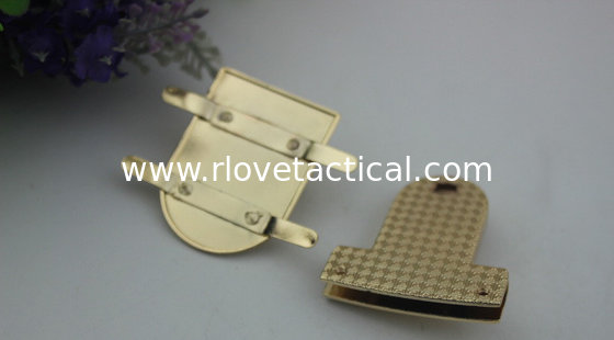 New product high end plating zinc alloy metal push press locks for handbag