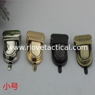Eco-Friendly Material Handbags Hardware Anti Brass Push Lock For Bag