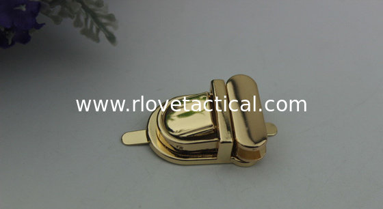 Eco-Friendly Material Handbags Hardware Anti Brass Push Lock For Bag