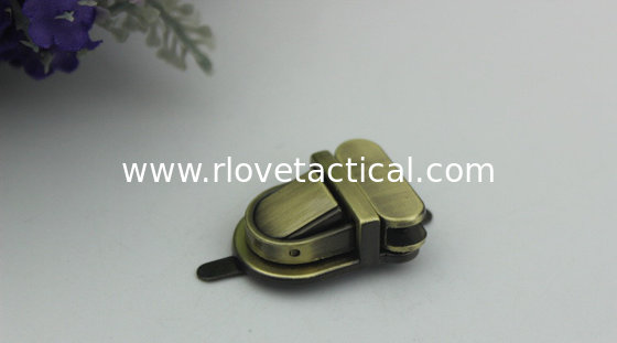 Eco-Friendly Material Handbags Hardware Anti Brass Push Lock For Bag