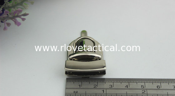 GZ Professional Custom Nickel Color Metal Push Lock For Handbags