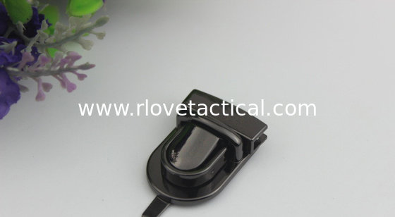 GZ Professional Custom Nickel Color Metal Push Lock For Handbags