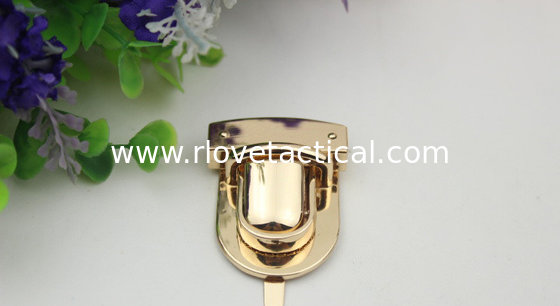 High end custom bag lock nickel color metal snap press lock for bag accessories