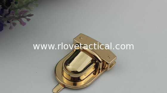 Fashionable design bag fitting zinc alloy gold color snap press locks for purse