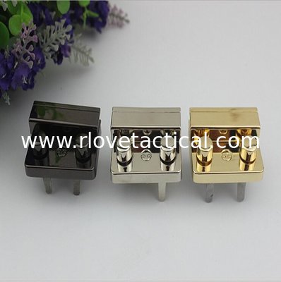 Handbag hardware suppliers wholesale light gold metal push lock