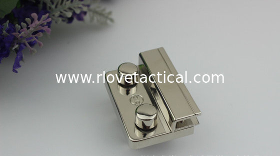 Handbag hardware suppliers wholesale light gold metal push lock