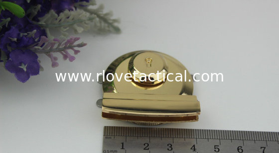 High quality bag hardware accessory gold color snap push lock for handbag