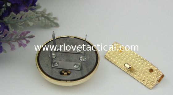 High quality bag hardware accessory gold color snap push lock for handbag