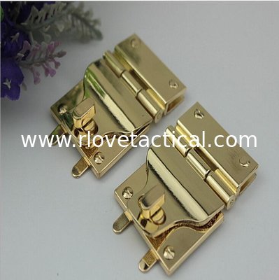 Unique design zinc alloy gold metal bag hardware twist turn lock