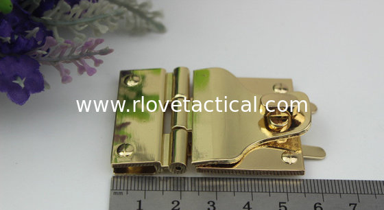 Unique design zinc alloy gold metal bag hardware twist turn lock