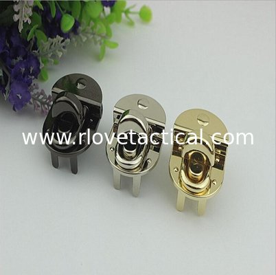 High level plating nickel free gold color metal purse turn locks