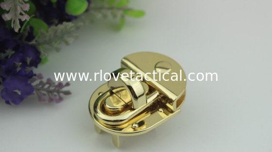 High level plating nickel free gold color metal purse turn locks