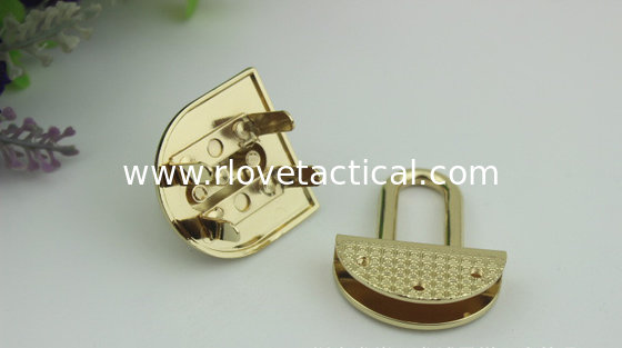 High level plating nickel free gold color metal purse turn locks