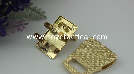 Special custom fashion bag accessory gold metal twist turn lock with nickel free