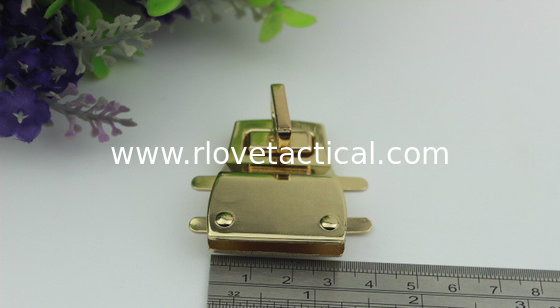Dedicated design fashion accessories hardware gold metal twist lock for handbag
