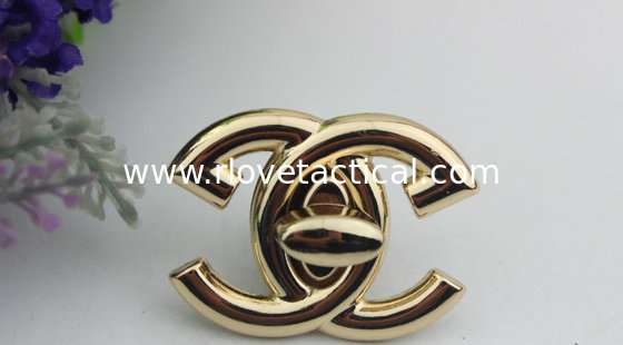 Handbag Closure Accessories X Letters Gunmetal Color Twist Lock