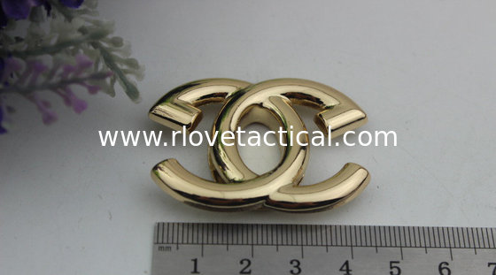 Handbag Closure Accessories X Letters Gunmetal Color Twist Lock
