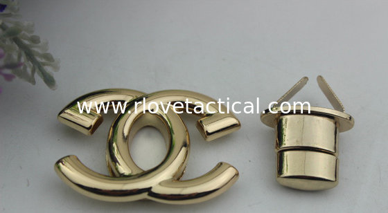 Handbag Closure Accessories X Letters Gunmetal Color Twist Lock