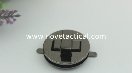 OEM leather bag metal accessories round shape nickel color twist turn locks for purse