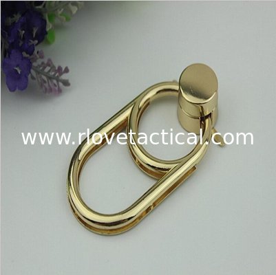 New style luxury bag accessories hardware light gold metal twist locks