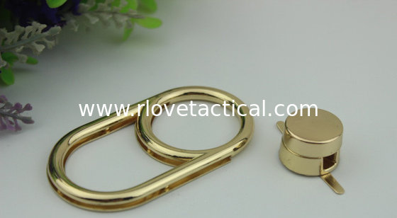 New style luxury bag accessories hardware light gold metal twist locks