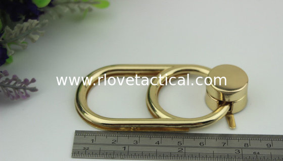New style luxury bag accessories hardware light gold metal twist locks