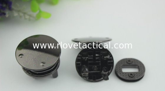 Most popular novelty design round shape light gold bag hardware twist turn locks for leather