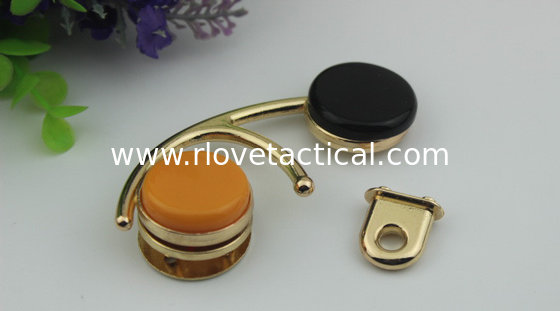 Purse hardware metal multi-colorful decorative gold metal clip lock with nickel free