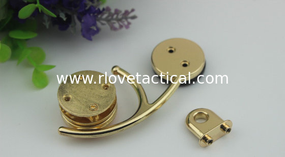 Purse hardware metal multi-colorful decorative gold metal clip lock with nickel free