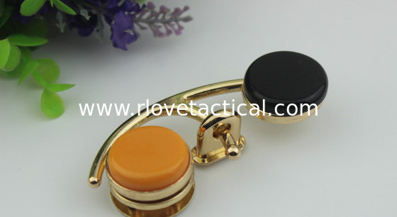 Purse hardware metal multi-colorful decorative gold metal clip lock with nickel free