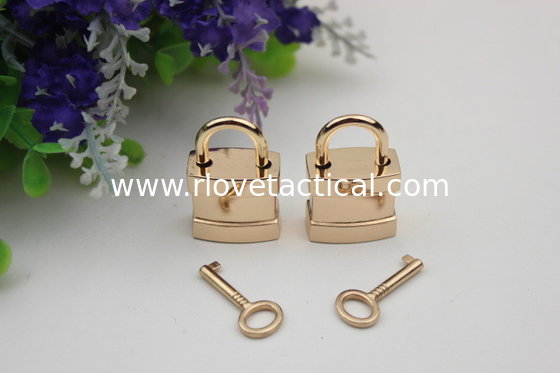 High grade bag hardware light gold Chinese element key and decorative lock