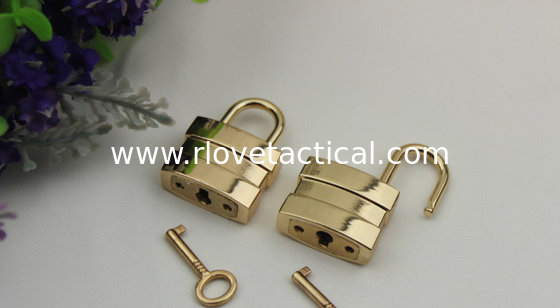 HOT SALE OEM design durable light gold cheap zinc alloy decorative padlock with key