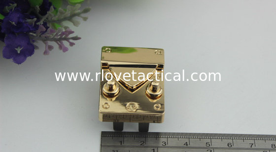 2019 New Products Zinc Alloy Light Gold Metal Thumb Catch Bag Push Locks