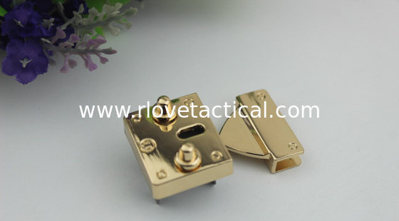 2019 New Products Zinc Alloy Light Gold Metal Thumb Catch Bag Push Locks