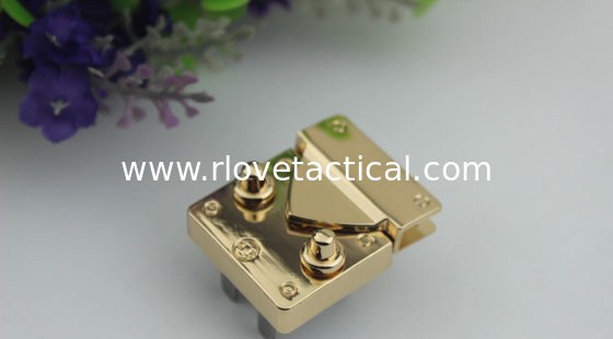 2019 New Products Zinc Alloy Light Gold Metal Thumb Catch Bag Push Locks