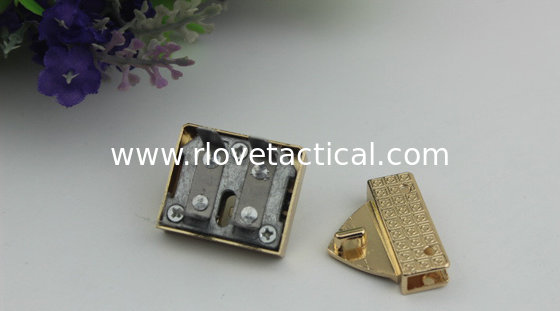 2019 New Products Zinc Alloy Light Gold Metal Thumb Catch Bag Push Locks