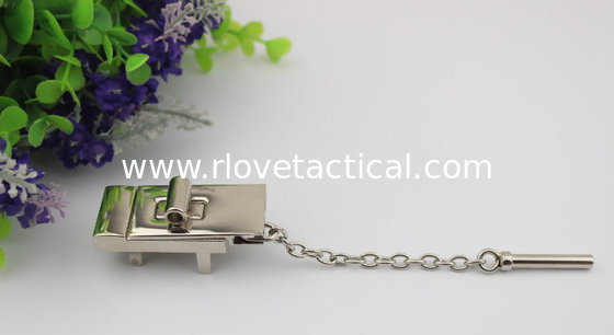 Personality design three-piece suit silver color metal accessories zinc alloy rectangle bag locks