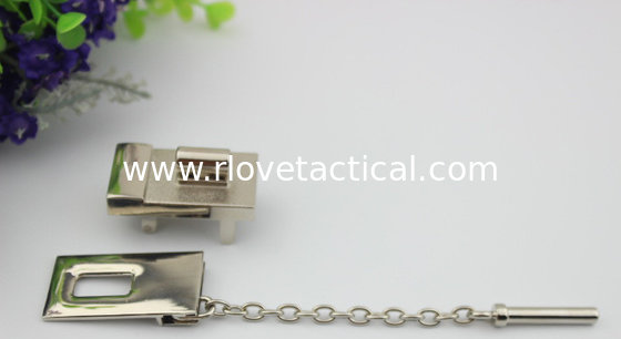 Personality design three-piece suit silver color metal accessories zinc alloy rectangle bag locks