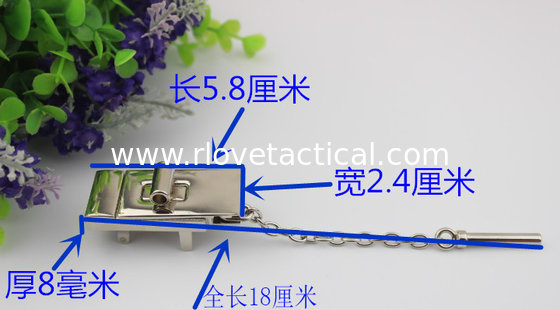 Personality design three-piece suit silver color metal accessories zinc alloy rectangle bag locks