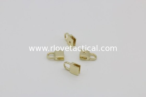 OEM design bag making accessories fashion light gold decorative metal lock parts