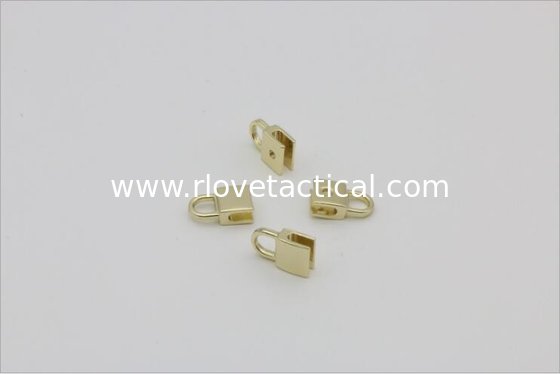 OEM design bag making accessories fashion light gold decorative metal lock parts