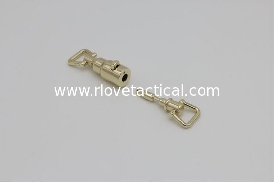 Super design double ring buckle light gold decorative bag press button locks
