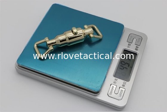 Super design double ring buckle light gold decorative bag press button locks