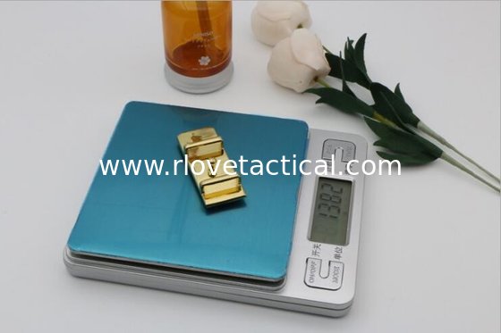 High quality luggage wearing belt buckle light gold metal locks parts
