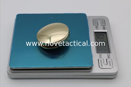 Personalized custom light gold and nickel round shape decorative bag locks