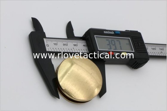 Personalized custom light gold and nickel round shape decorative bag locks