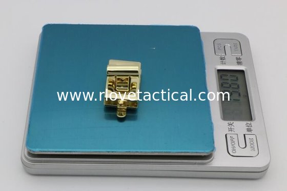 Factory direct sale light gold bag making accessories rectangle metal locks