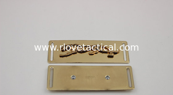 Gold Plated Latest Iron Material Metal Shoelace Charm Leopard Logo Metal Shoe Buckle