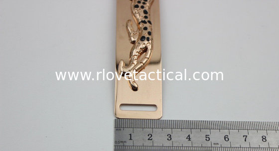 Personalized light gold metal curved sneaker shoe lace shoelace charms metal buckles