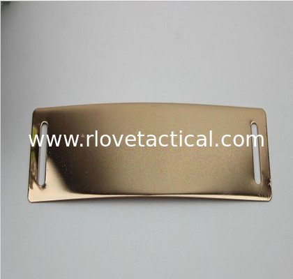 Shiny gold iron Material shoelace charm metal buckles for sports shoe